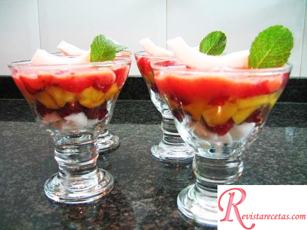 Macedonia de frutas y coco Ingredientes